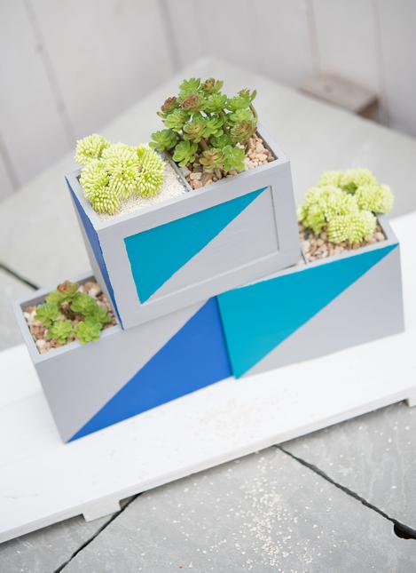 Contemporary flower box in concrete design | Knutselwinkel VBS Hobby