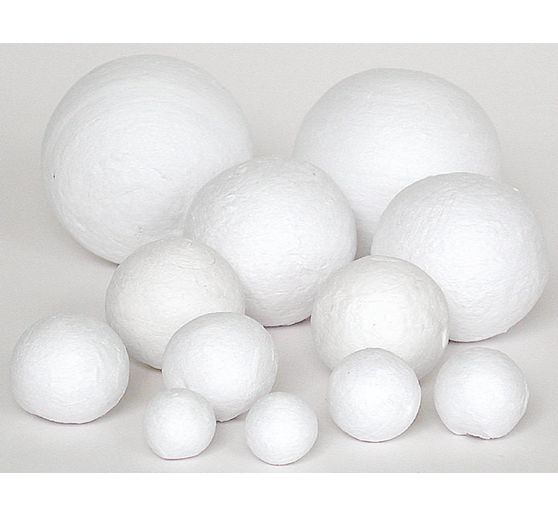 Katoenen bolletjes, wit, Ø 25 mm, 25 stuks | Knutselwinkel VBS Hobby