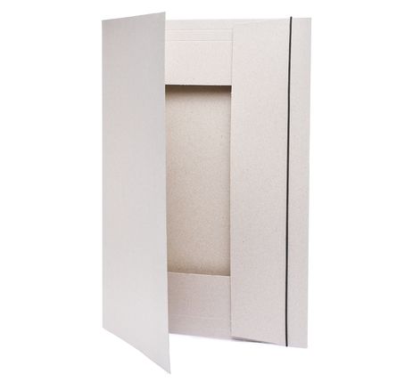 Sammelmappe mit Gummibund aus Graukarton DIN A3